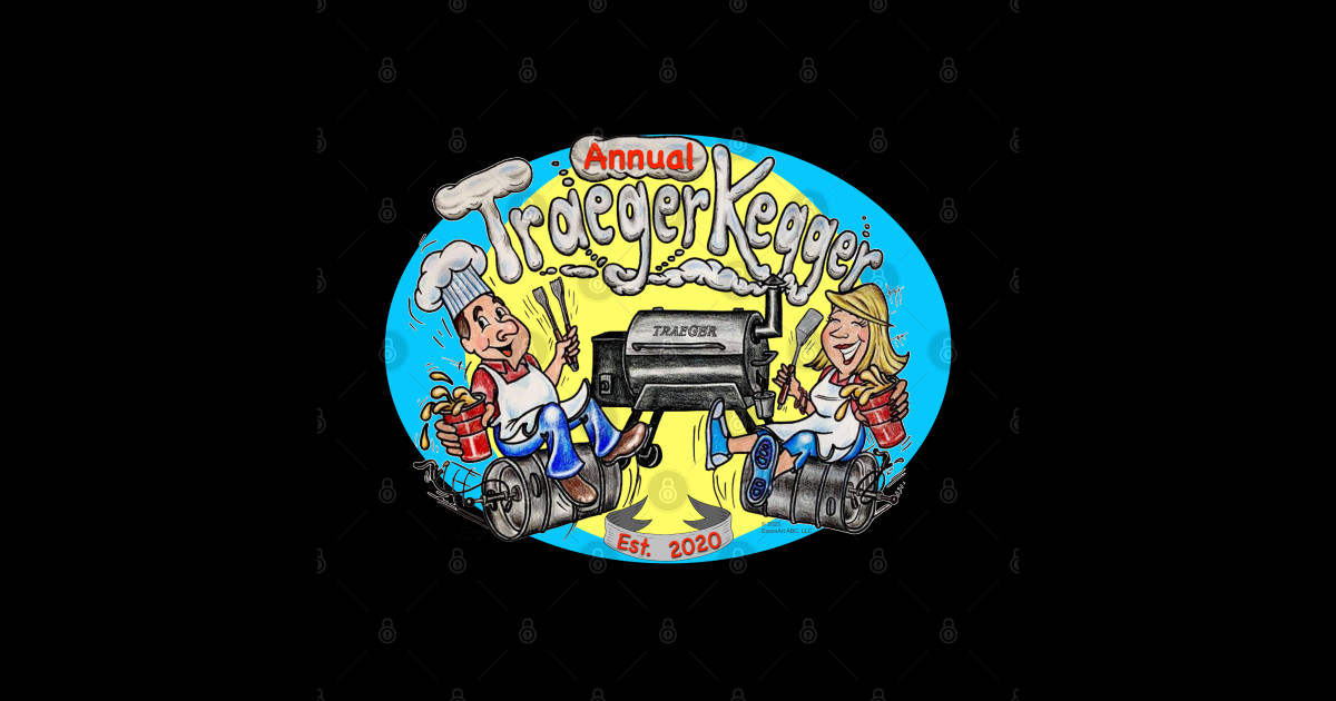 Traeger Kegger, Est. 2020 - Trending Now - Sticker | TeePublic