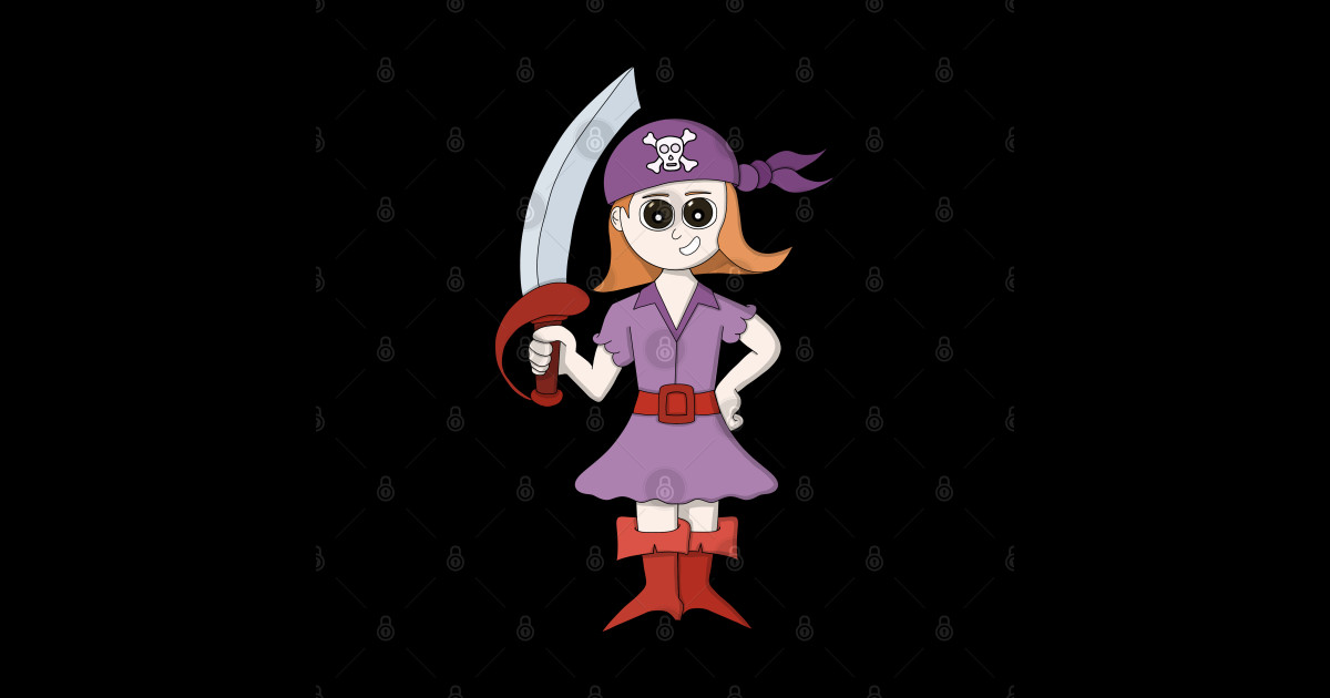 Pirate Girl - Pirate Costume - Sticker | TeePublic