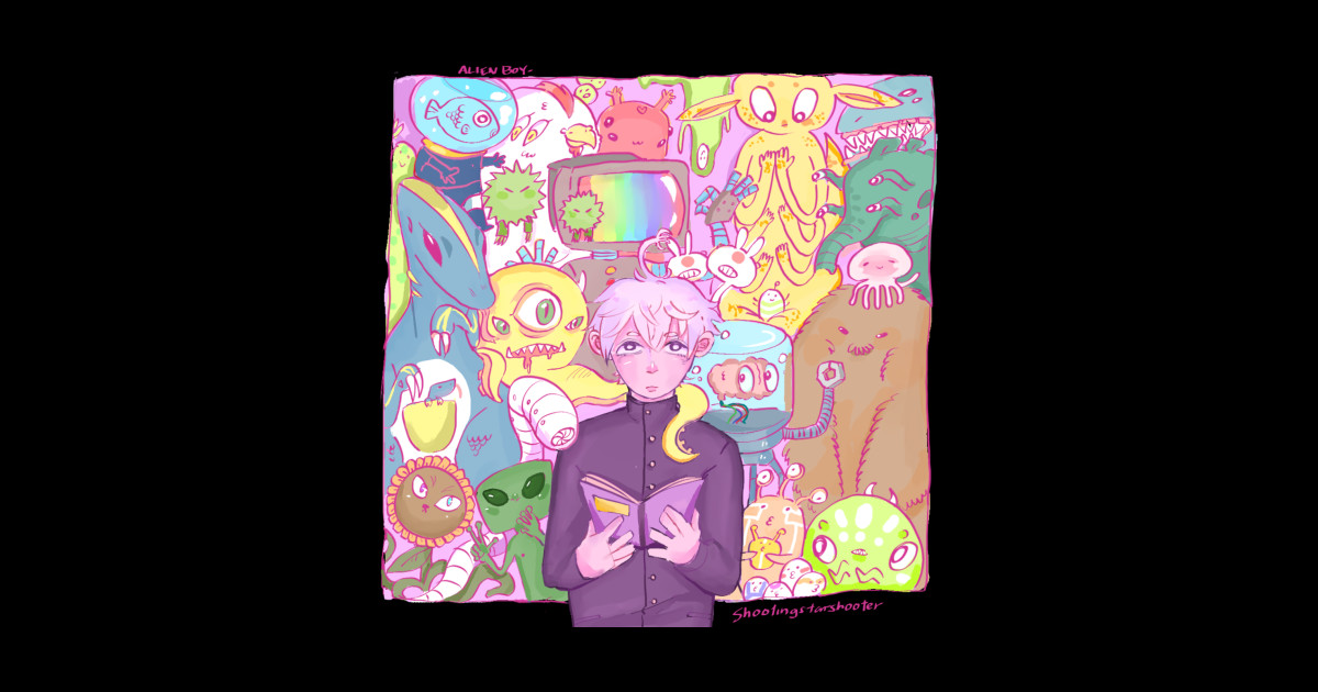 Alien Boy - Alien Boy - Sticker | TeePublic