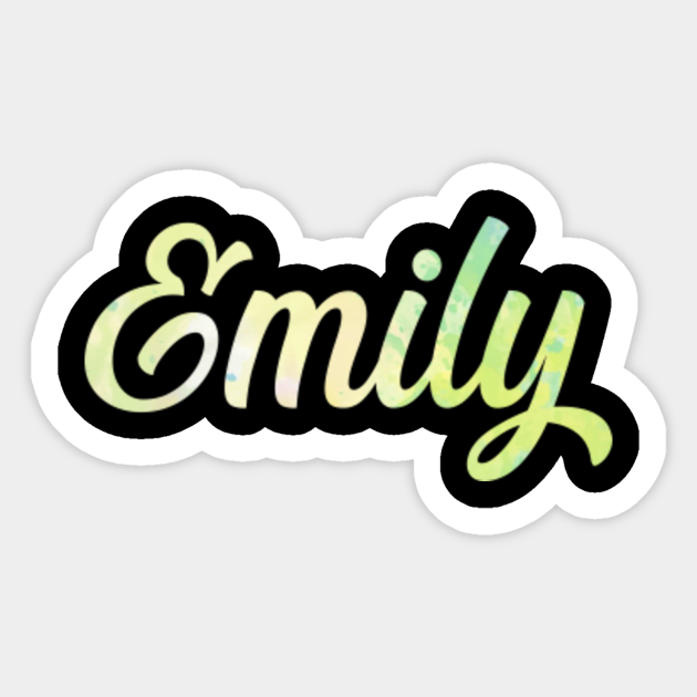 Emily name art - Emily - Sticker | TeePublic