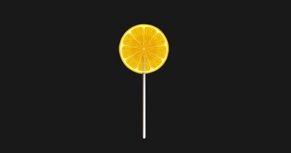 Lemon Slice Lollipop - Lemon Lollipop - Sticker | TeePublic