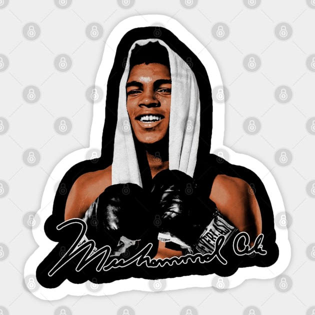 Muhammad Ali Portrait - Muhammad Ali - Sticker | TeePublic