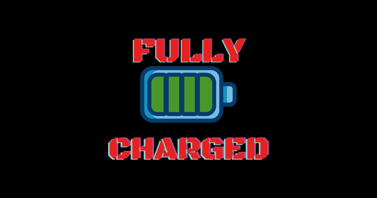 Fully Charged - Energy - Sticker | TeePublic