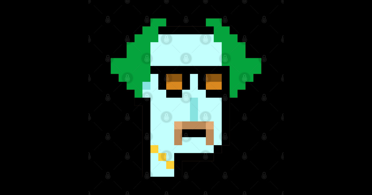 Nft Alien CryptoPunk - Nft Art - Sticker | TeePublic