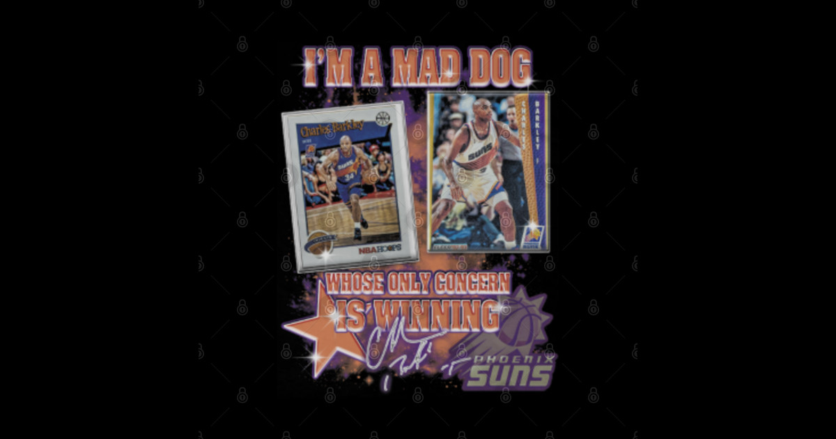 Charles Barkley I'm A Mad Dog - Charles Barkley - Sticker | TeePublic