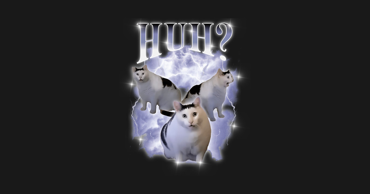 Huh Cat Chonkyy Ben Meme 90S Bootlegg - Huh Cat Chonky - T-Shirt ...