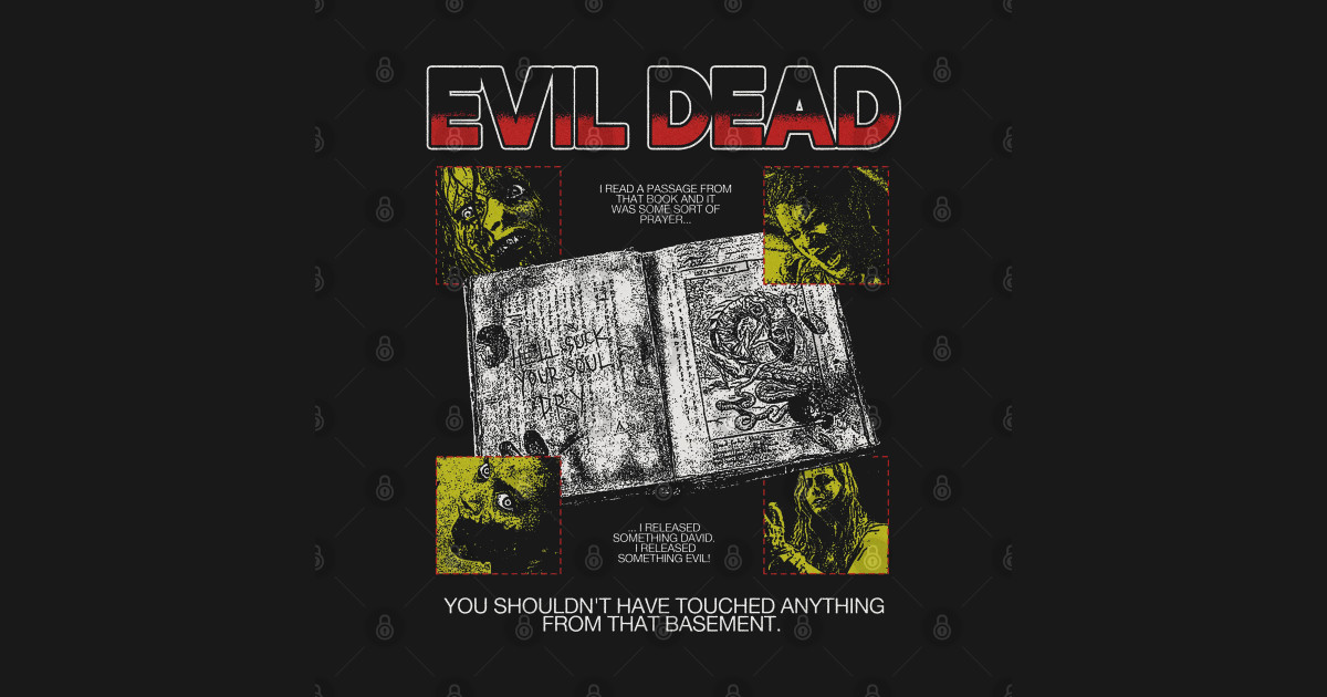 Retro Evil Dead From The Basement Movie - Evil Dead - T-Shirt | TeePublic