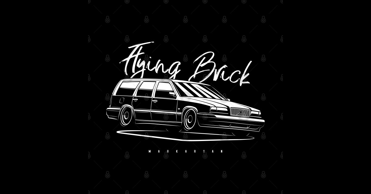 Flying brick - Volvo - Sticker | TeePublic