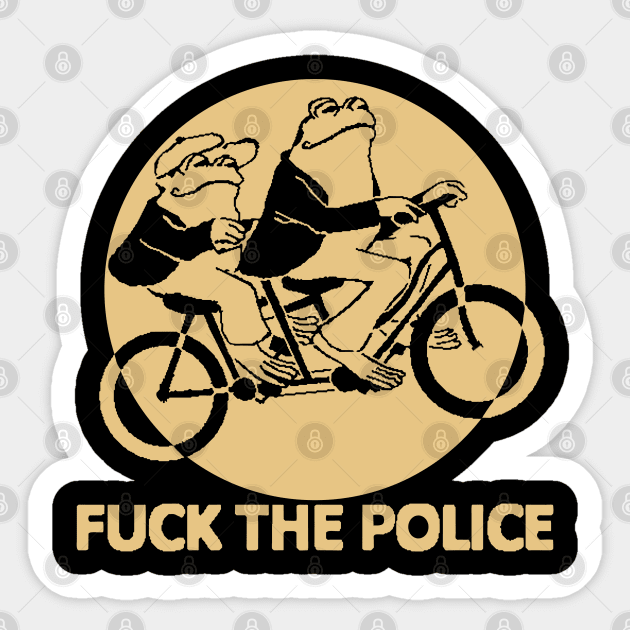 MEME FUNNY FROGY FTP - Meme Frog Bycicle - Sticker | TeePublic