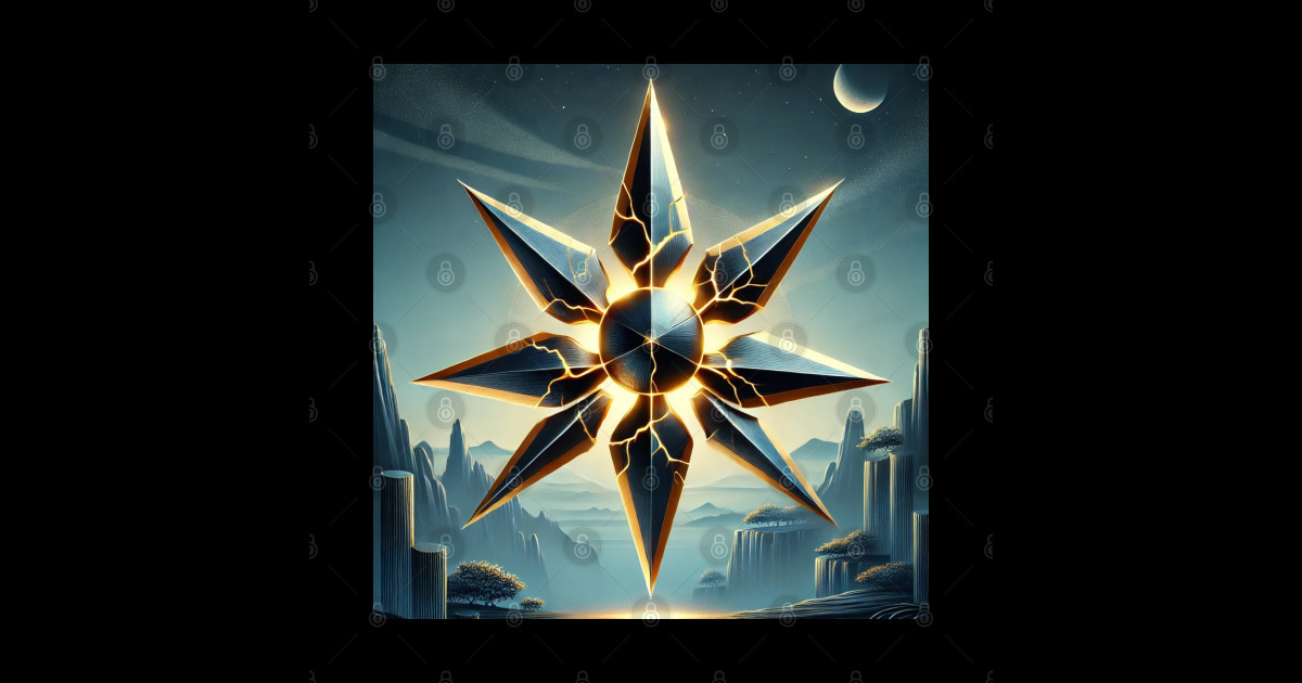 Kintsugi Shuriken - Ninja Star - Sticker | TeePublic