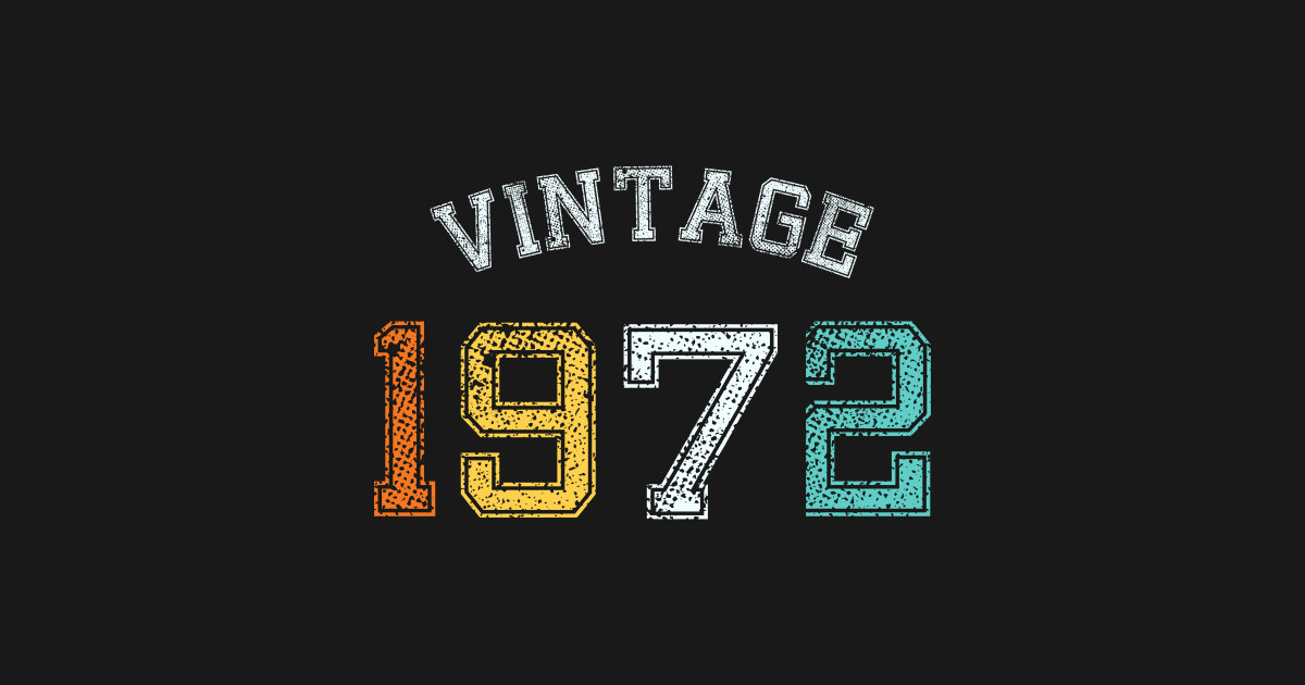 Vintage born in 1972 birth year gift - 1972 - Posters and Art Prints ...