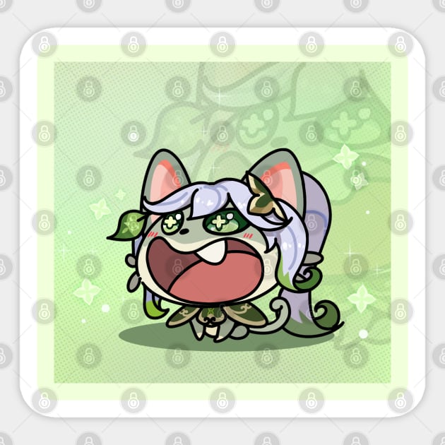 Nahida cat - Genshin Impact - Sticker | TeePublic