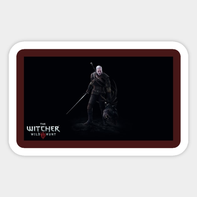 Witcher 3 Geralt Of Rivia - Witcher - Sticker | TeePublic