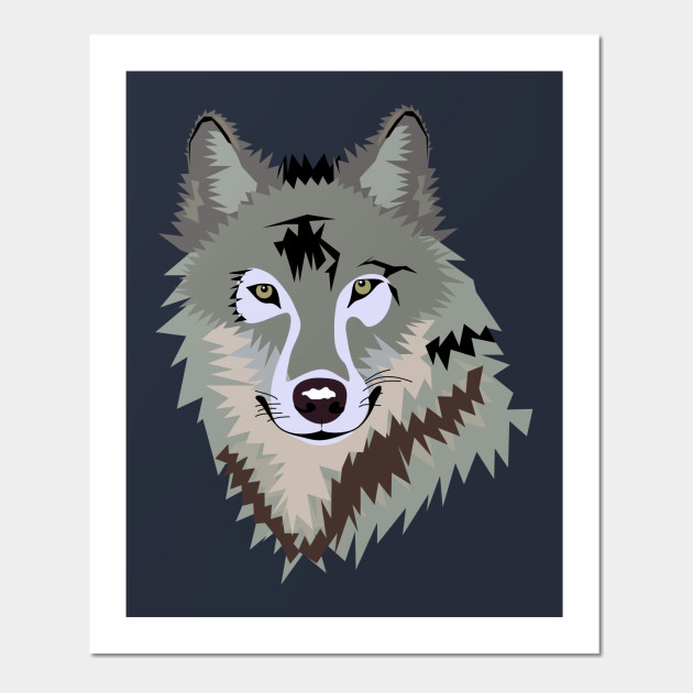 Grey Wolf - Wolf - Posters and Art Prints | TeePublic