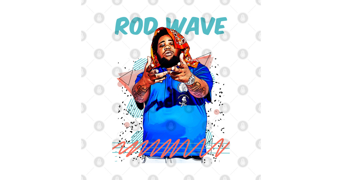 Retro Vintage Rod Wave Fan Art Design - Rod Wave - T-Shirt | TeePublic