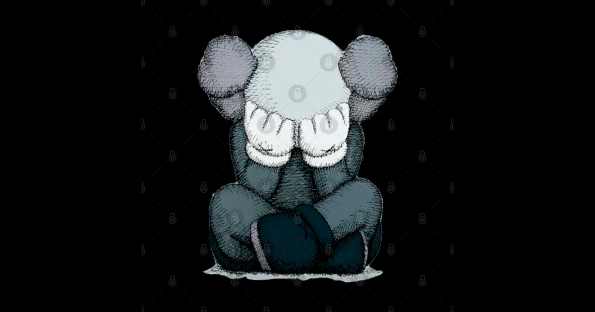 Kaws Sad - Kaws Art - Sticker | TeePublic