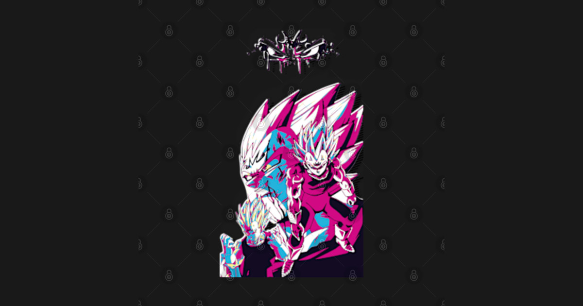 Majin Vegeta Retro 80s - Majin Vegeta - T-Shirt | TeePublic
