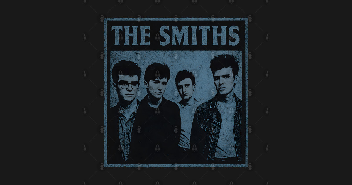 Blue Stencil Band Portrait of THE SMITHS-High Resolution - Smiths Band ...