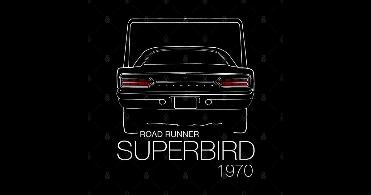1970 Superbird rear end - Plymouth - Sticker | TeePublic