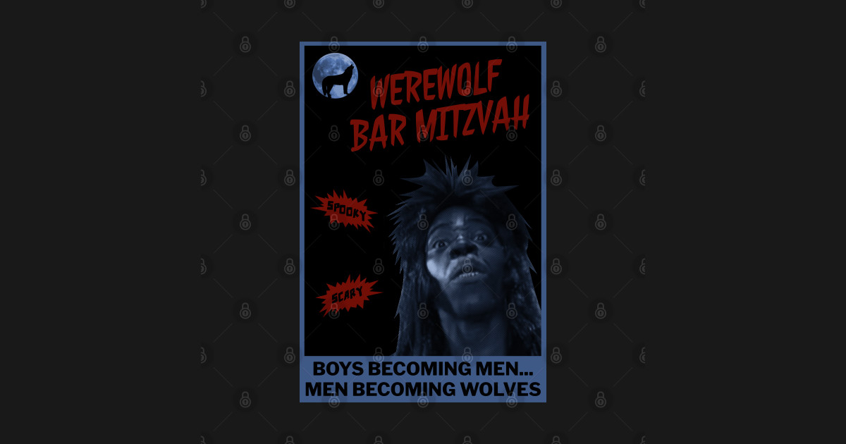 Werewolf Bar Mitzvah Movie Poster ("30 Rock") - 30 Rock - T-Shirt ...
