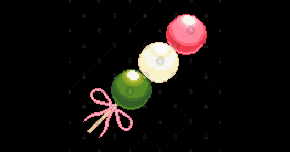 Mochi Pixel Art - Mochi - Sticker | TeePublic