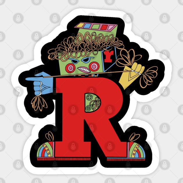 The Letter People: Mr. R - Letter People - Sticker | TeePublic