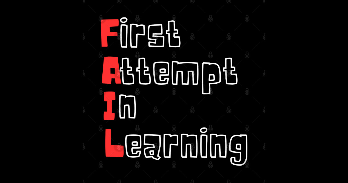 FAIL - Motivational Words - Sticker | TeePublic