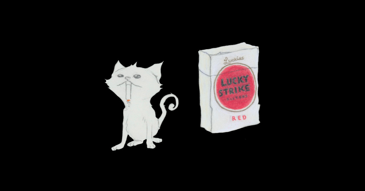 The Cig Cats - Miko - Cat - Sticker | TeePublic