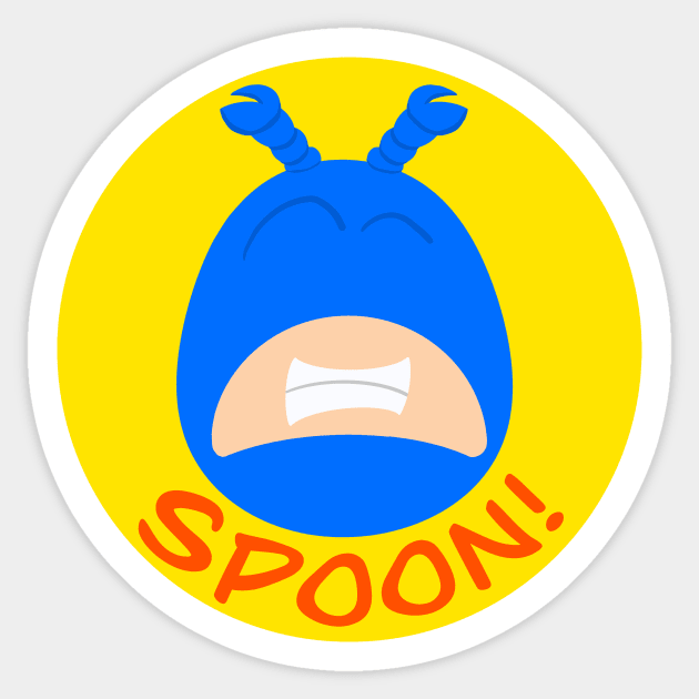 The Tick - SPOON!! - Tick - Sticker | TeePublic