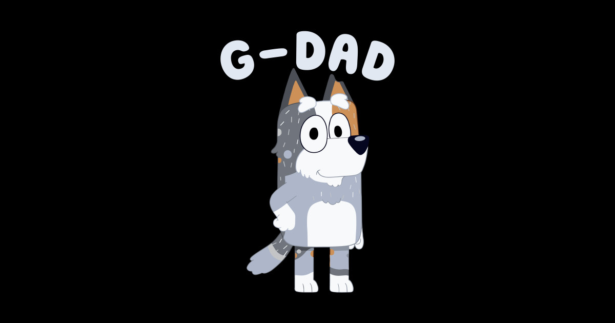 Vintage G-dad Gdad Bluey Cartoon - Bluey - Posters and Art Prints ...