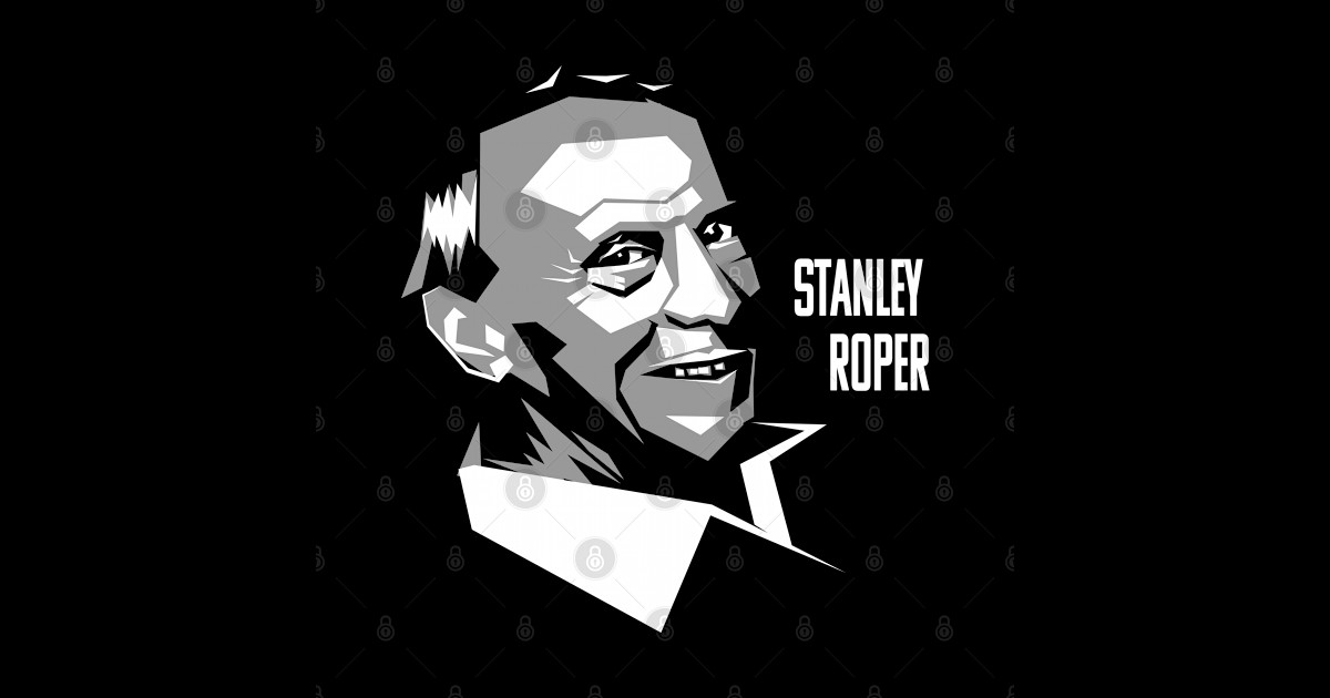 stanley roper funny face FAN DESIGN - Stanley Roper - Sticker | TeePublic