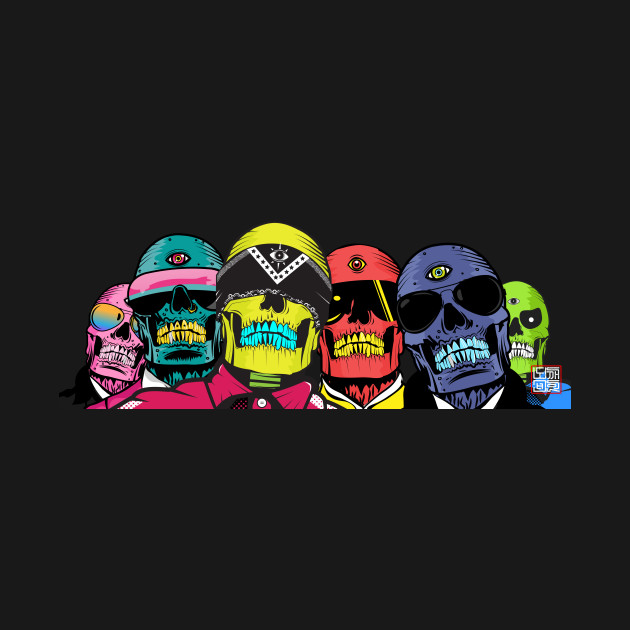 Skull Gang - Skulls - Hoodie | TeePublic