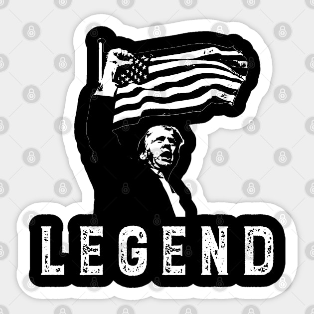 Donald Trump Legend - Trump - Sticker | TeePublic