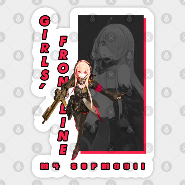 M4 Sopmodii | Girls Frontline - Girls Frontline - Sticker | TeePublic