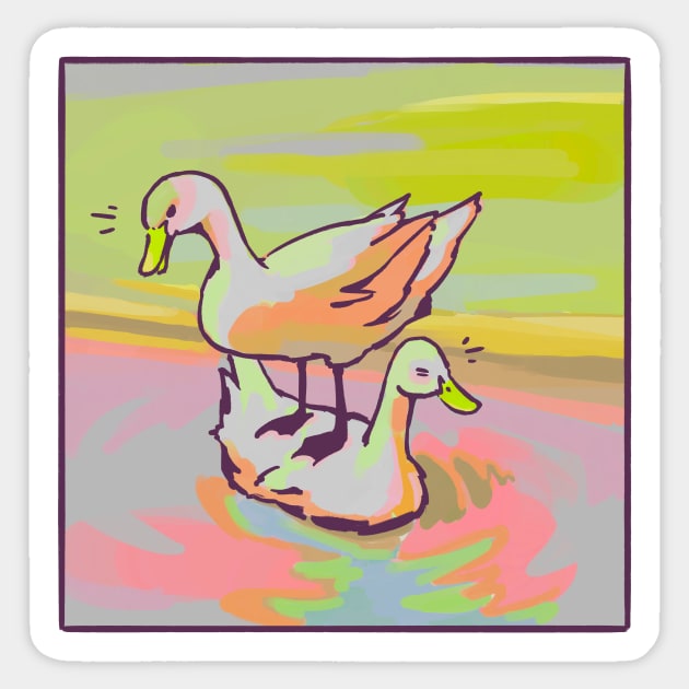 Duck Stack - Ducks - Sticker | TeePublic