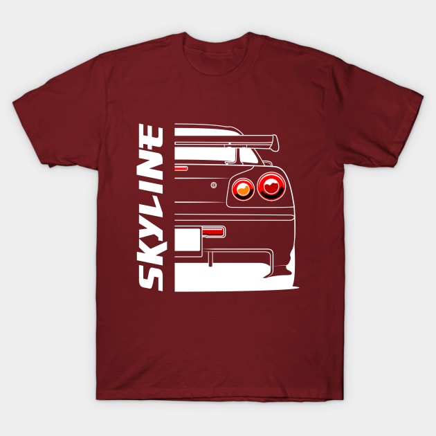 GTR SKYLINE GT-R34 - Gtr R34 - T-Shirt | TeePublic