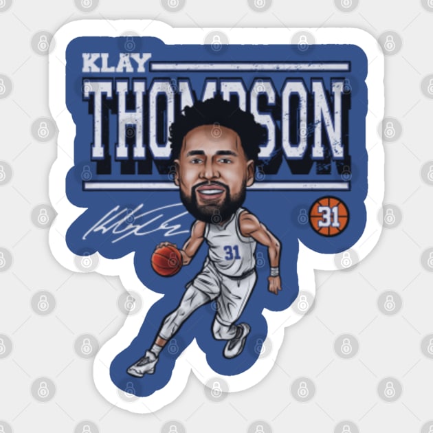 Klay Thompson Dallas Cartoon - Klay Thompson - Sticker | TeePublic