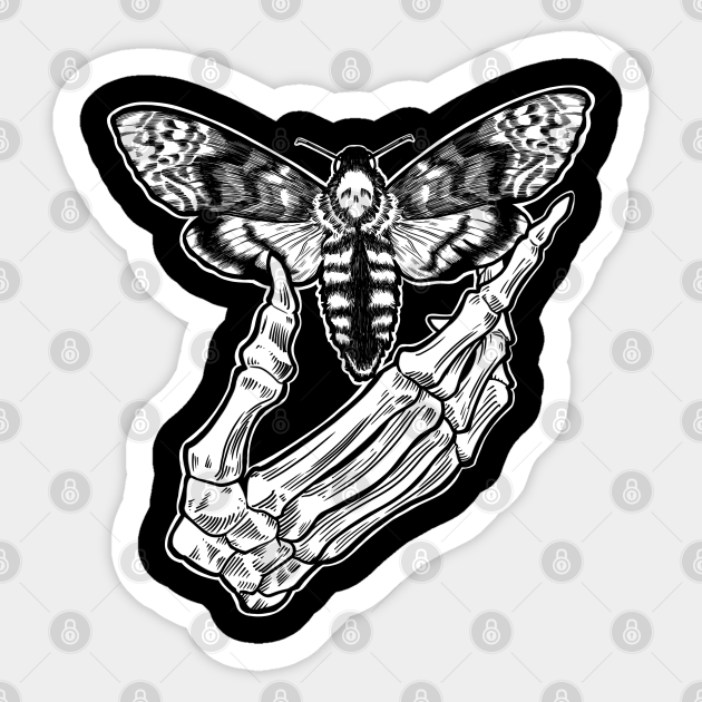 Death Head - Death Head Moth - Sticker | TeePublic