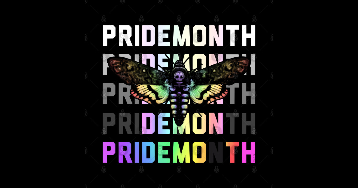 Pride Moth Rainbow - Moth - Sticker | TeePublic