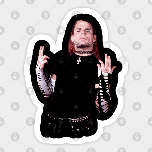 Jeff Hardy Pose - Jeff Hardy - Sticker | TeePublic