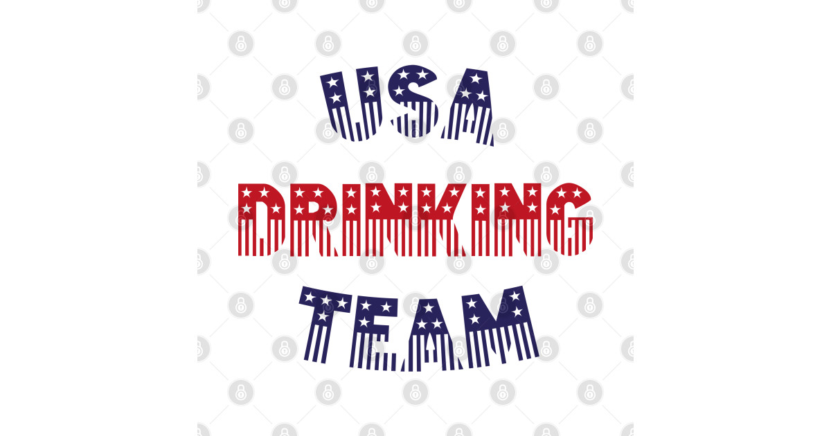USA DRINKING TEAM - Drinking - T-Shirt | TeePublic