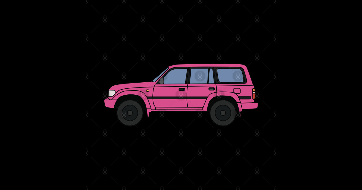 Toyota land cruiser 80 series Improved pink - Land Cruiser - Sticker ...