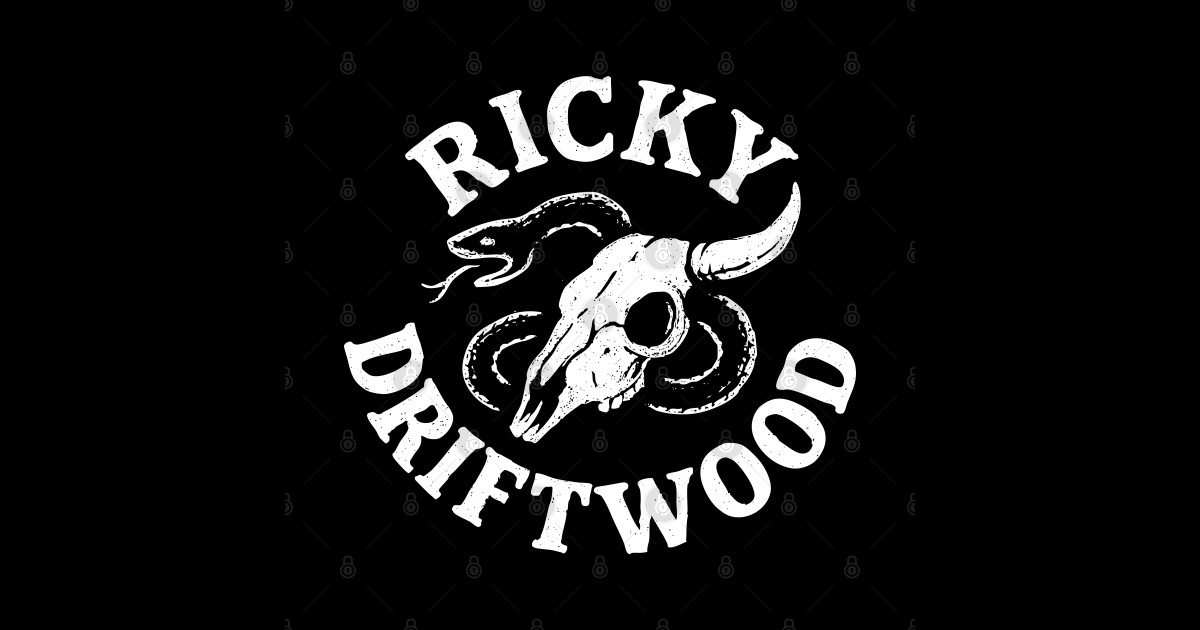 Ricky Driftwood Skull & Snake Logo - Ricky Driftwood - Posters and Art ...