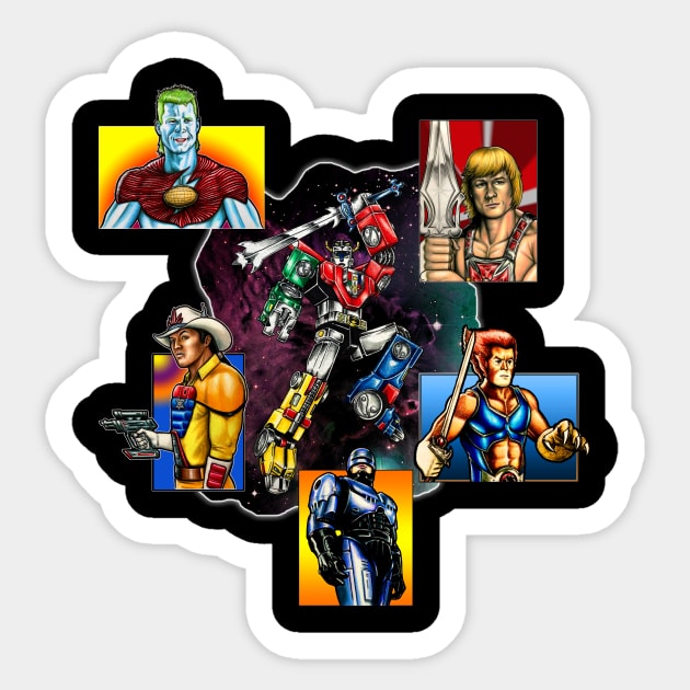 80s All Stars - 80s - Sticker | TeePublic