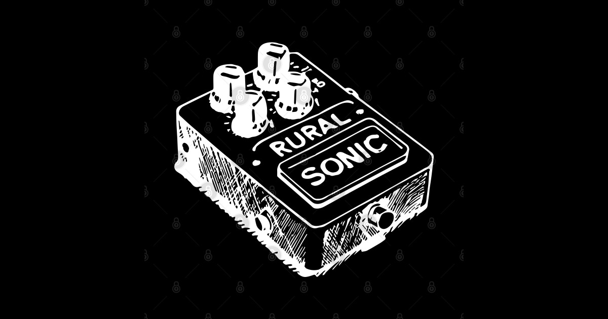 Rural Sonic Stompbox - Stompbox - Sticker | TeePublic