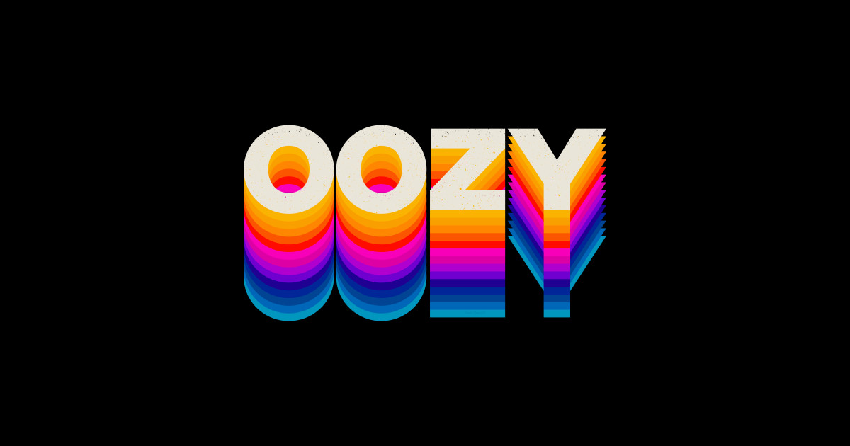 4 Letter Words - Oozy - 4 Letter Word - Sticker | TeePublic