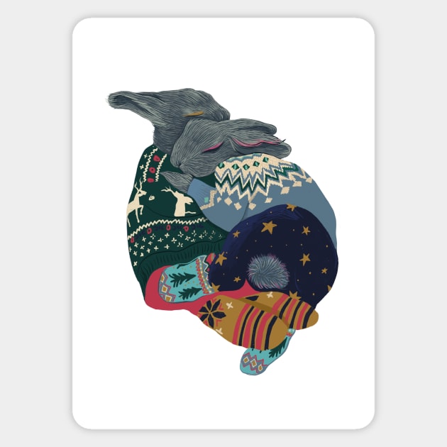 Let’s pretend we’re bunny rabbits - Rabbits - Sticker | TeePublic
