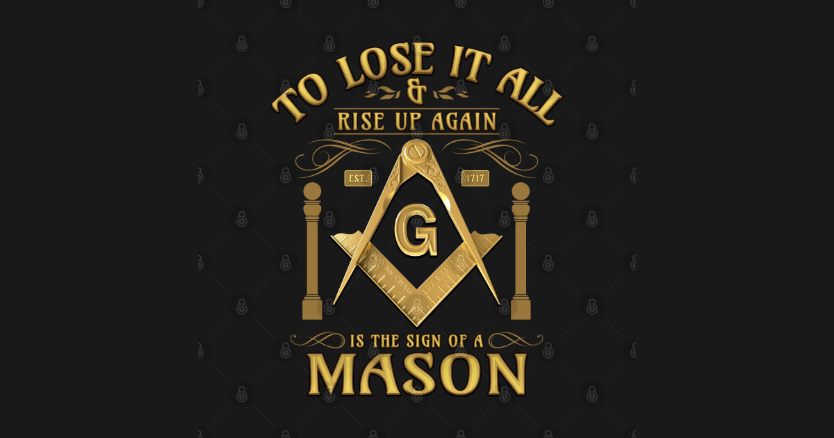 Sign Of A Mason Masonic Freemason - Masonic - T-Shirt | TeePublic