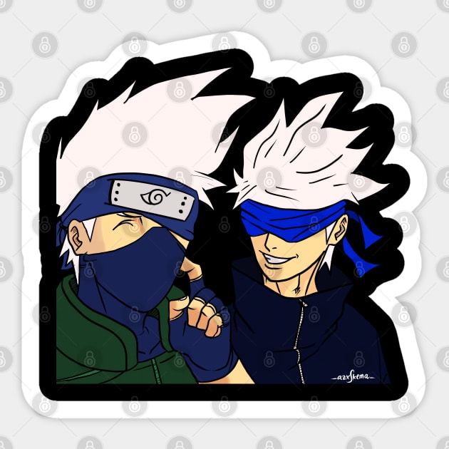 Kakashi and Gojo - Jjk - Sticker | TeePublic