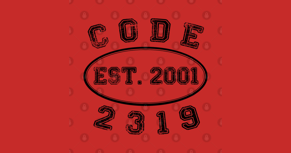 Code 2319 black text - 2319 - T-Shirt | TeePublic